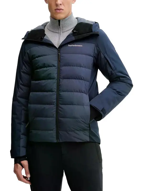 PEAK PERFORMANCE Quilted Hooded Skiwear - Blue