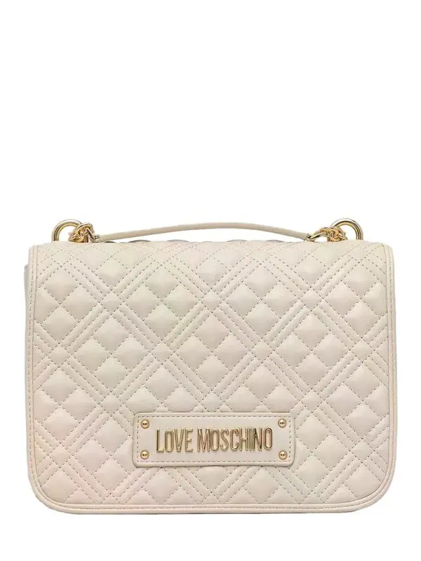 Moschino Quilted Shoulder Bag - Neutrals