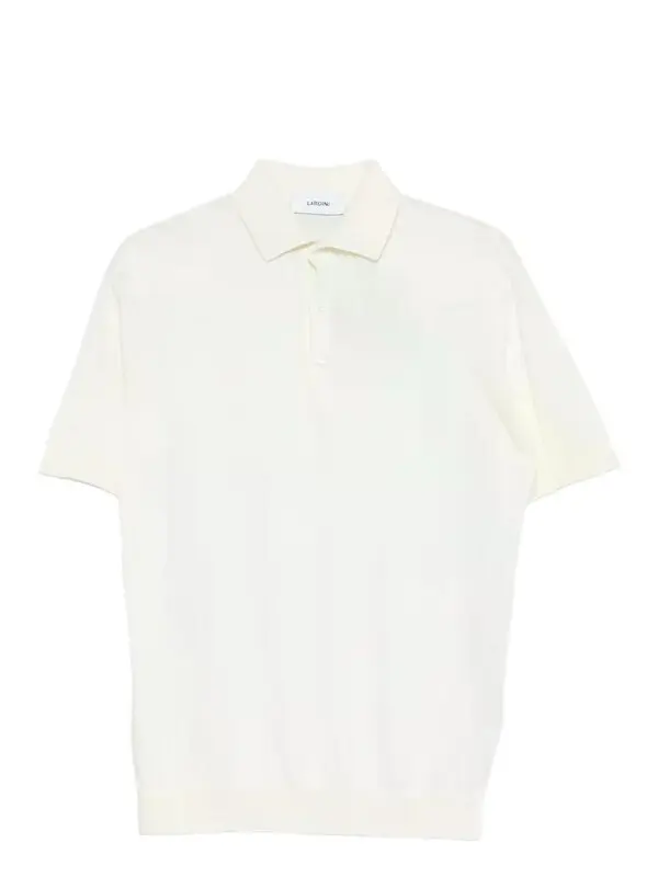LARDINI Short-sleeve Polo Shirt - White