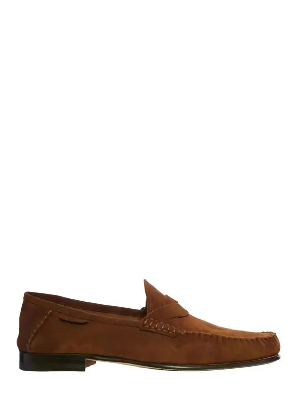 TOM FORD Penny-detail Loafers - Brown