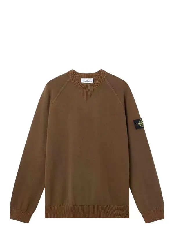 Stone Island Crew-neck Long-sleeve Sweater - Brown