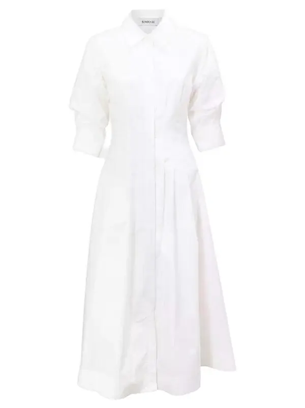 Simkhai Jazz Shirt Dress - White