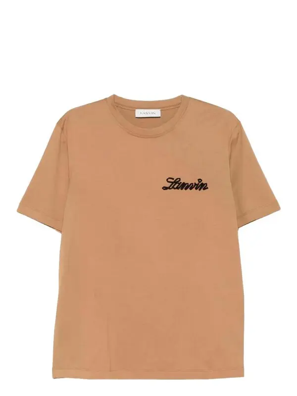 LANVIN Logo T-shirt - Brown