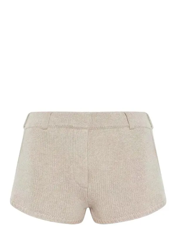 LISA YANG Annora Knitted Shorts - Neutrals