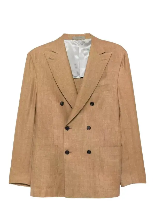 Corneliani Double-breasted Jacket - Brown