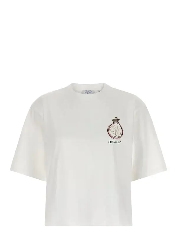 Off-White Royal Crown Print T-shirt - White