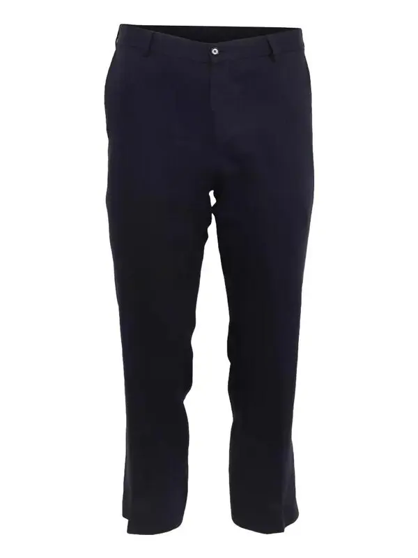 Ralph Lauren Mid-waist Cropped Trousers - Blue