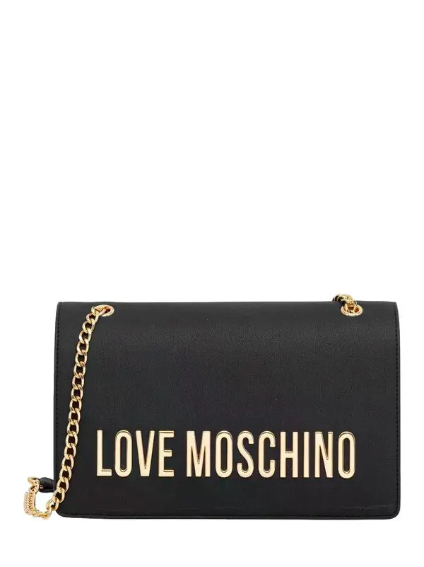 Moschino Logo Crossbody Bag - Black