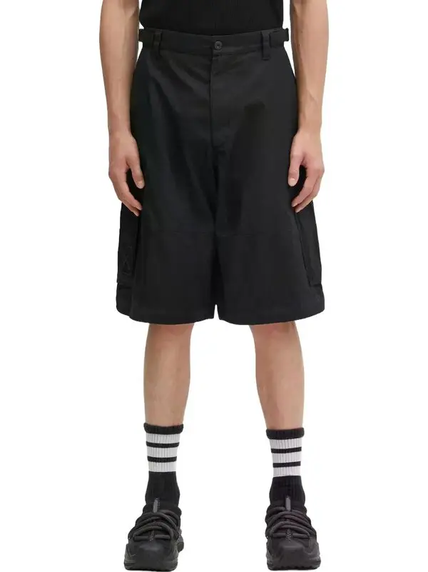 032C Multiple-pockets Cargo Pants - Black