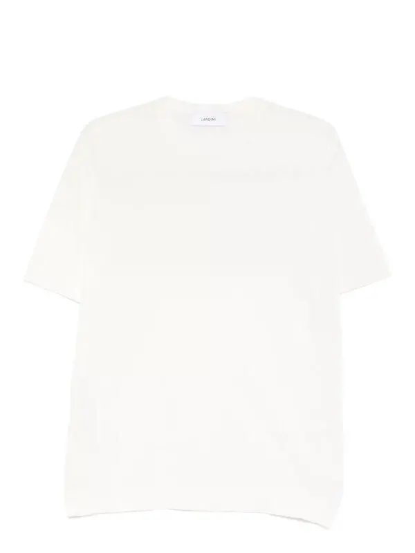LARDINI Crew-neck T-shirt - Neutrals