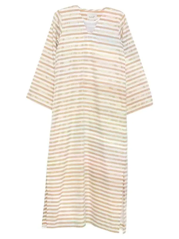 BAMBAH Striped Maxi Dress - Gold