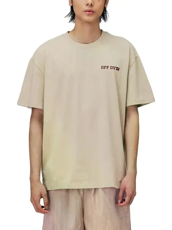 OFF DUTY Printed T-shirt - Neutrals