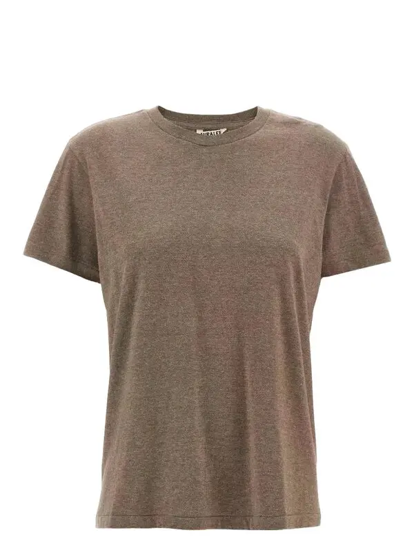 Auralee Crew-neck T-shirt - Brown