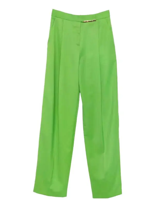 Elisabetta Franchi Pleated Front Tailored Trousers - Green