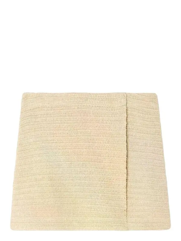Alanui Wrap Mini Skirt - Neutrals