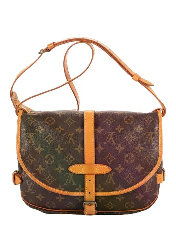 LOUIS VUITTON Gm Saumur Monogram Shoulder Bag - Brown