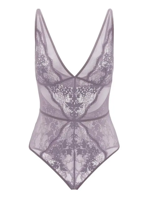 THIRDLOVE All Day Lace Unlined Bodysuit - Dreamy Lilac