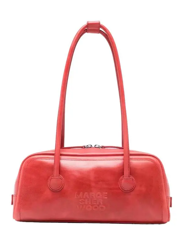 MARGESHERWOOD Soft Zip-up Shoulder Bag - Red