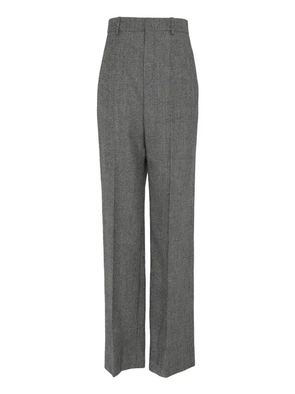 Saint Laurent Wide Leg Blend Pants - Grey