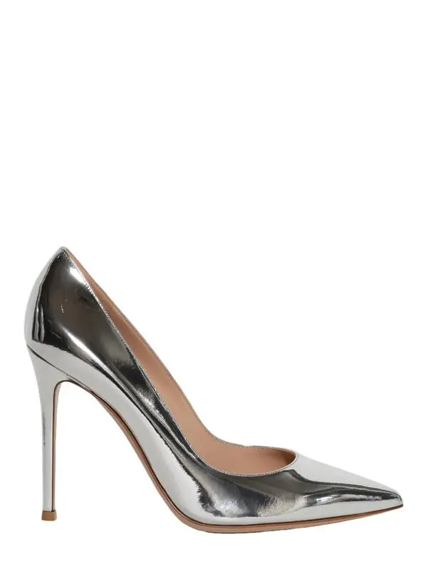 GIANVITO ROSSI 105 Pump - Silver
