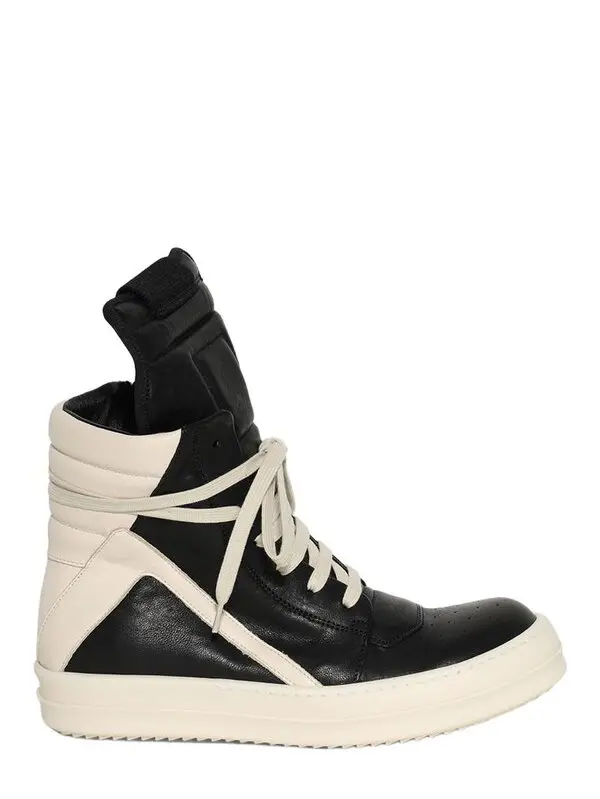 Rick Owens Temple Geobasket High-top Sneakers - Black