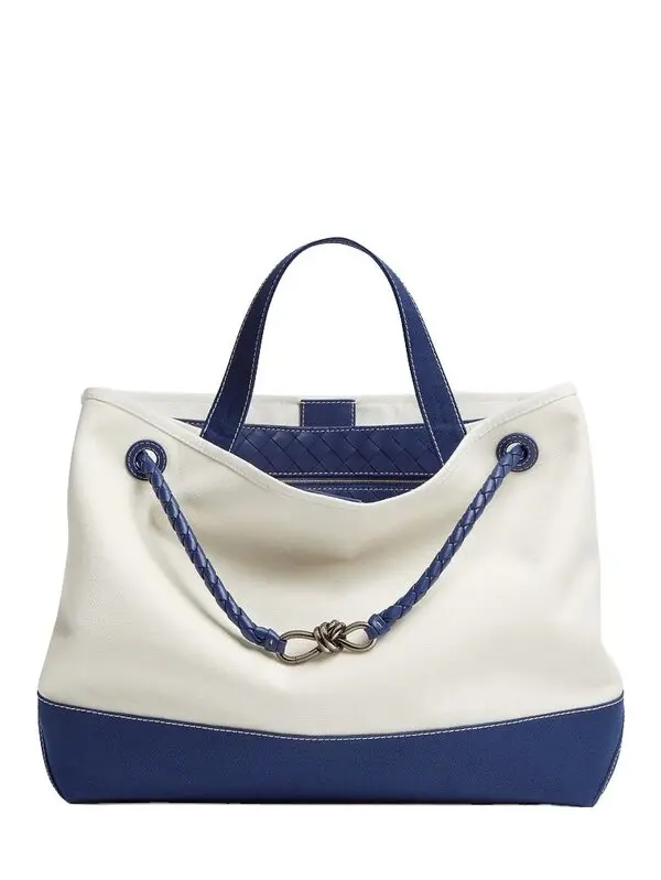 Bottega Veneta Large Andiamo Top-handle Bag - White