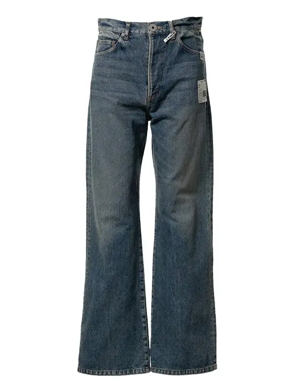 Mihara Yasuhiro Flare Tapered Jeans - Blue