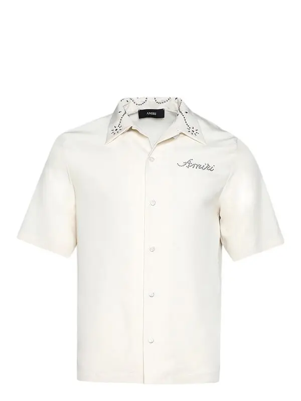 Amiri Stud Camp Shirt - Ivory