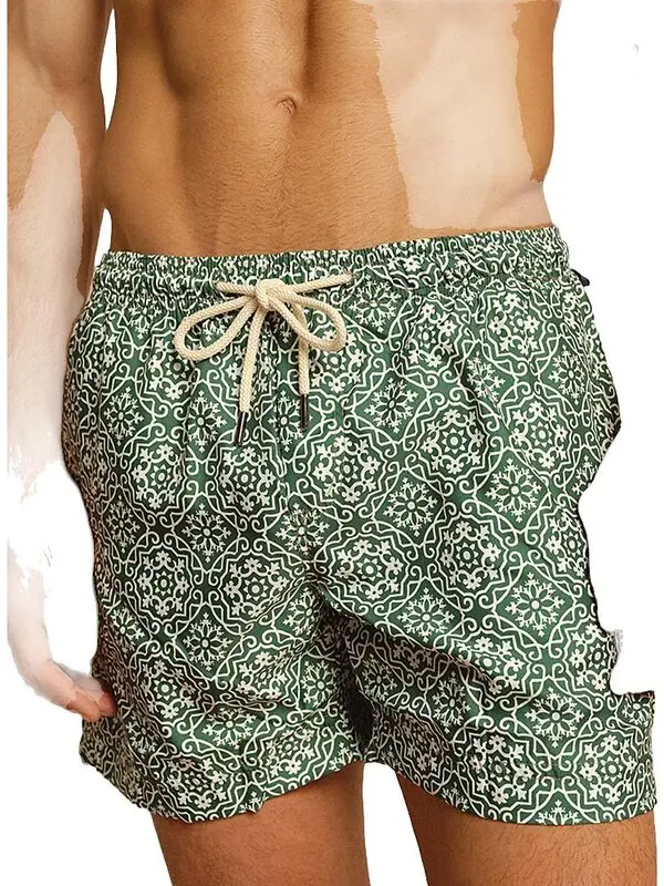 PENINSULA SWIMWEAR Drawstring Swim Shorts - Filicud Green