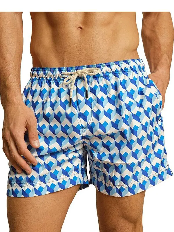 PENINSULA SWIMWEAR Drawstring Swim Shorts - Mediter