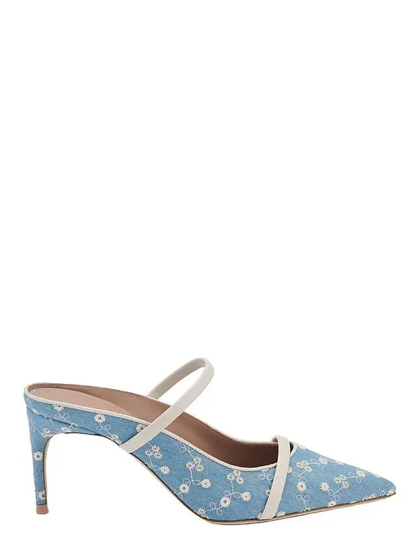 MALONE SOULIERS Aurora 70 Pumps - Blue/cream