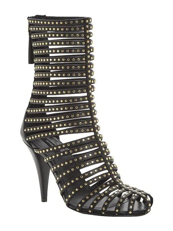Givenchy Cage Embellished Ankle Booties - Black