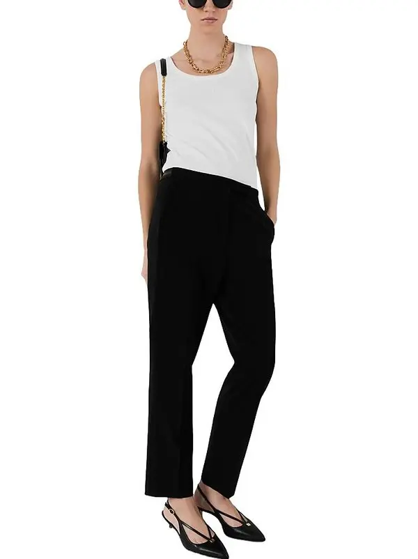 Gerard Darel Alya Straight Ankle Pants - Black