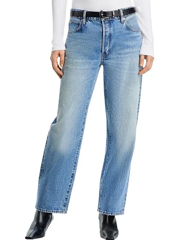 FRAME The Essential High-rise Straight Jeans - Rapture