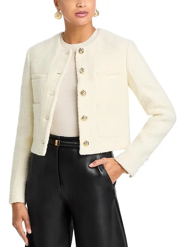 Altuzarra Beanie Cropped Jacket - Ivory