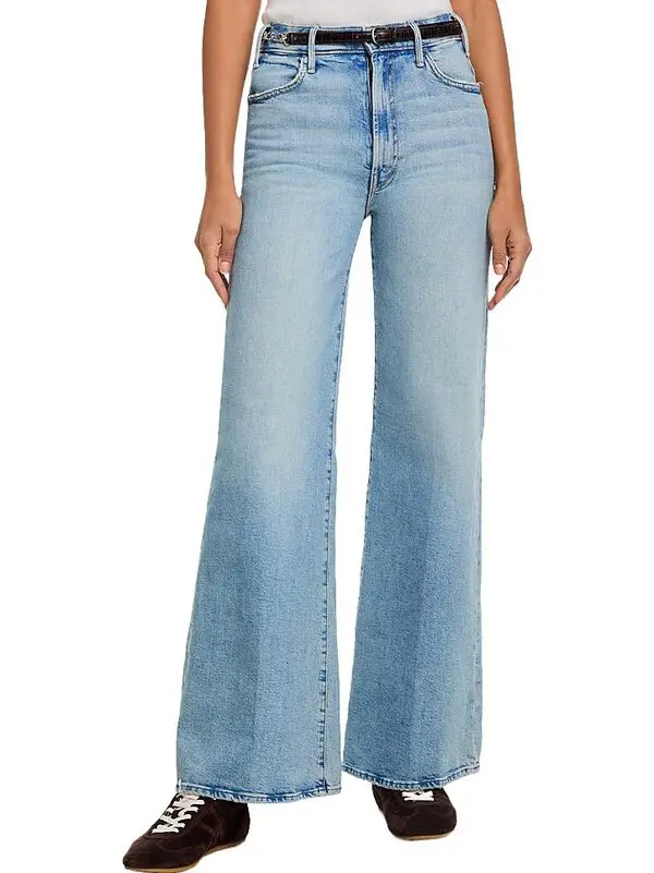 MOTHER The Hustler Roller Sneak High-rise Wide-leg Jeans - I Confess