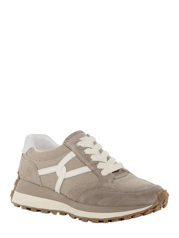 Veronica Beard Valentina Low Top Sneakers - Cobblestone