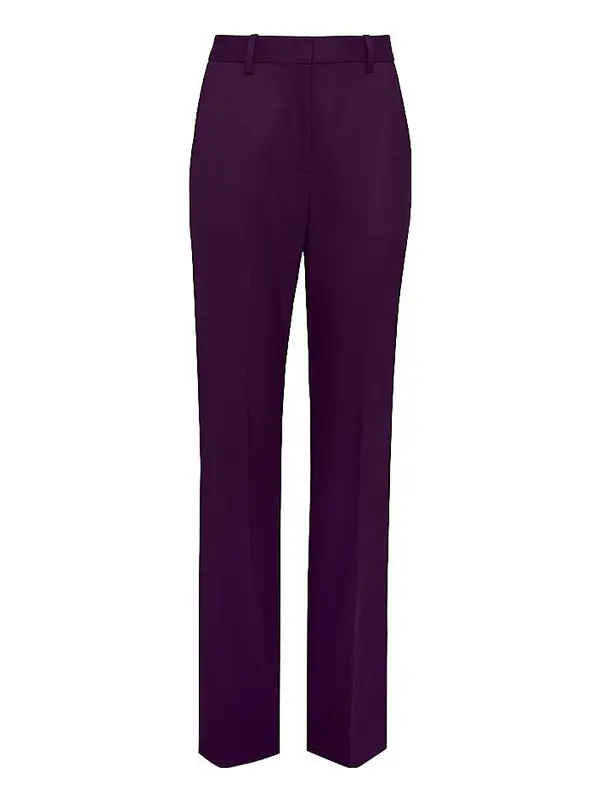 ARGENT Straight High-rise Trousers - Grape