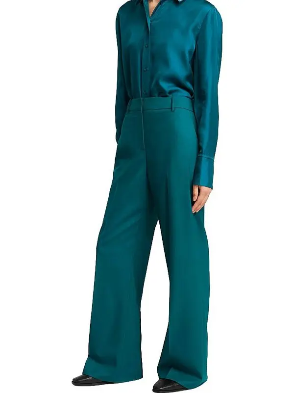 ARGENT Soho Wide-leg Trousers - Teal