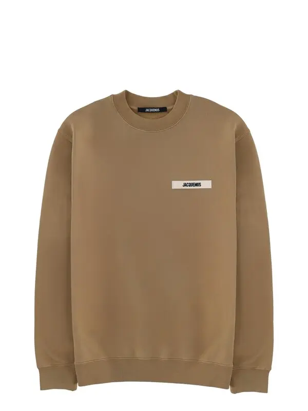 Jacquemus Grosgrain Logo Sweatshirt - Beige