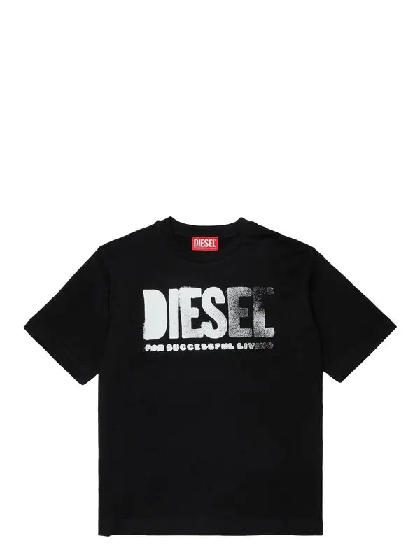 DIESEL® T-shirt With Logo - Black