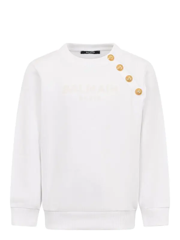Balmain Jersey With Logo - White