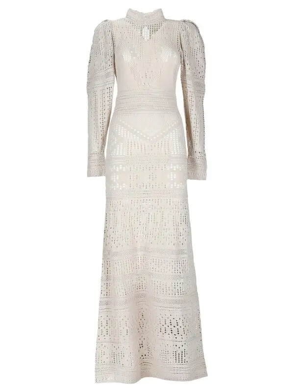 Isabel Marant Dione Crochet Dress - Ivory