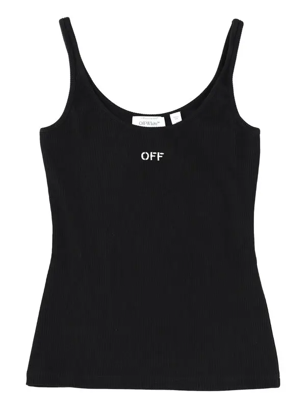 Off-White Logo Tank Top - Black