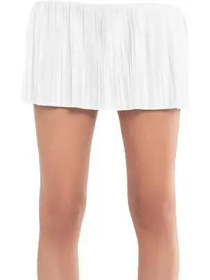 K-Swiss Pleated 14.5 Inch Tennis Skirt - White