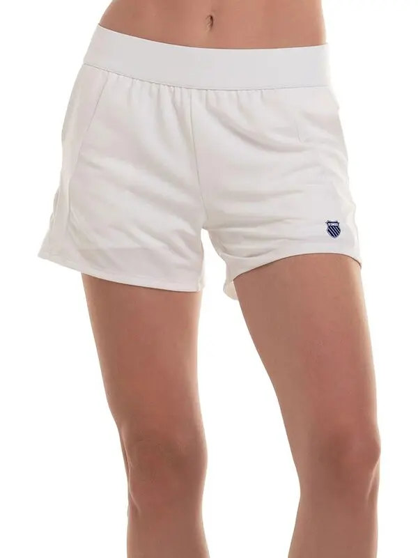 K-Swiss Pique 4-inch Tennis Shorts - White