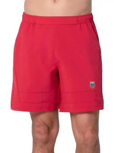 K-Swiss Ripstop 7-inch Tennis Shorts - Chili