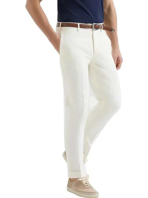 Brunello Cucinelli Gabardine Trousers - Panama
