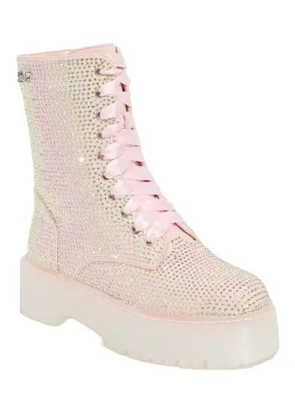 SPARKL Taylor Combat Boot - Pink