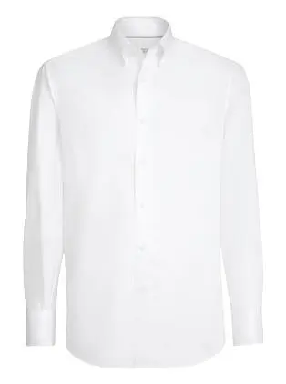 Brunello Cucinelli Button-down Collar Shirt - White